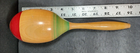 Vintage Wooden Hand Painted Single Maraca Musical Instrument Percussion ...