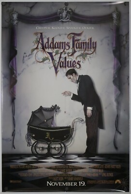 Addams Family Values - original movie poster 27x40 1993 MINT Lurch ...