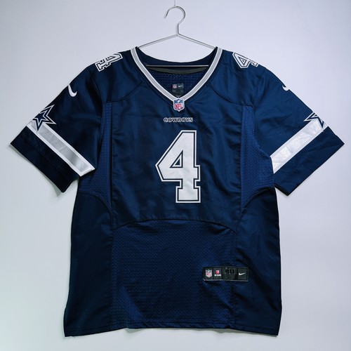 Nike On Field Dak Prescott #4 Dallas Cowboys Navy Blue Home Jersey Size ...
