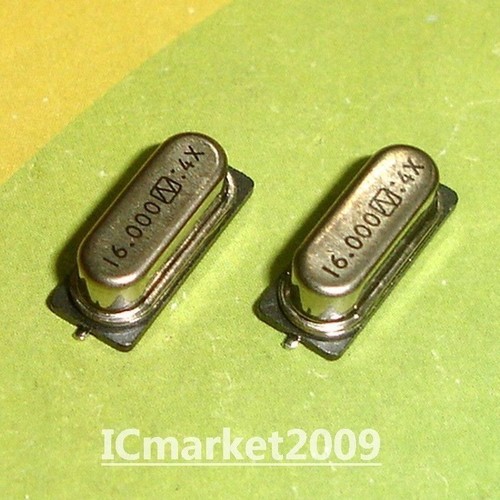 50 PCS 16.000MHz SMD-2 16.000M HC-49S SMD 16.000 MHz 16MHZ 16M Quartz ...