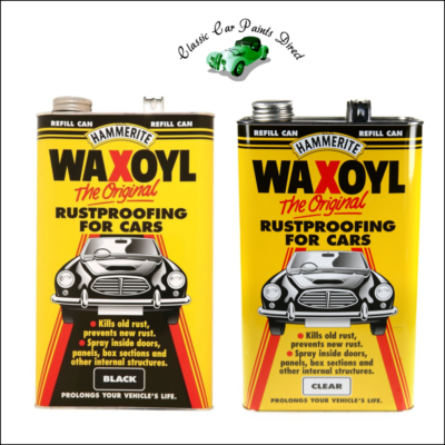 Hammerite Waxoyl Rustproofing for Cars 5 litre tin in Clear or Black | eBay