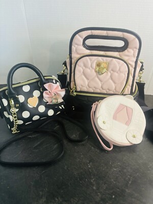 Betsey Johnson Bundle! Mini Purse Insulated Lunch Box And Wristlet! All ...