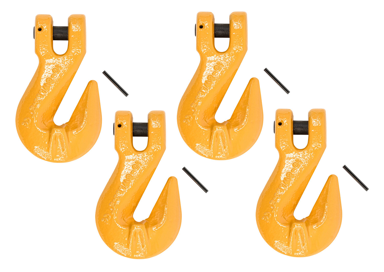 3/8" Grade 80 Clevis Cradle Grab Hooks w/ Pins, 7100 lbs WLL (4 Pack ...
