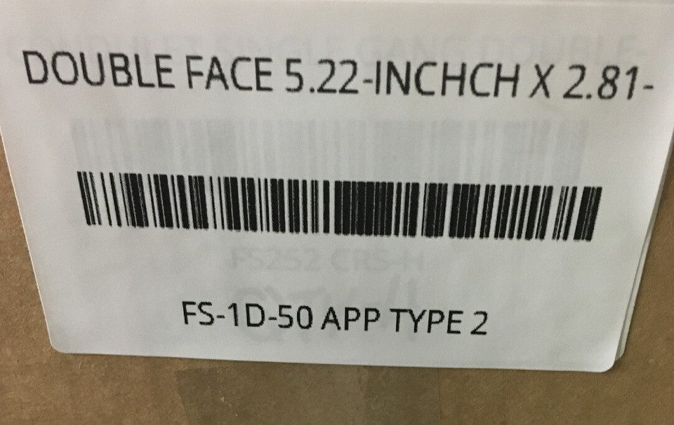 FS-1D-50 APPLETON TYPE 2 DOUBLE FACE 5.22-INCHCH X 2.81-INCHCH X 3.38 ...