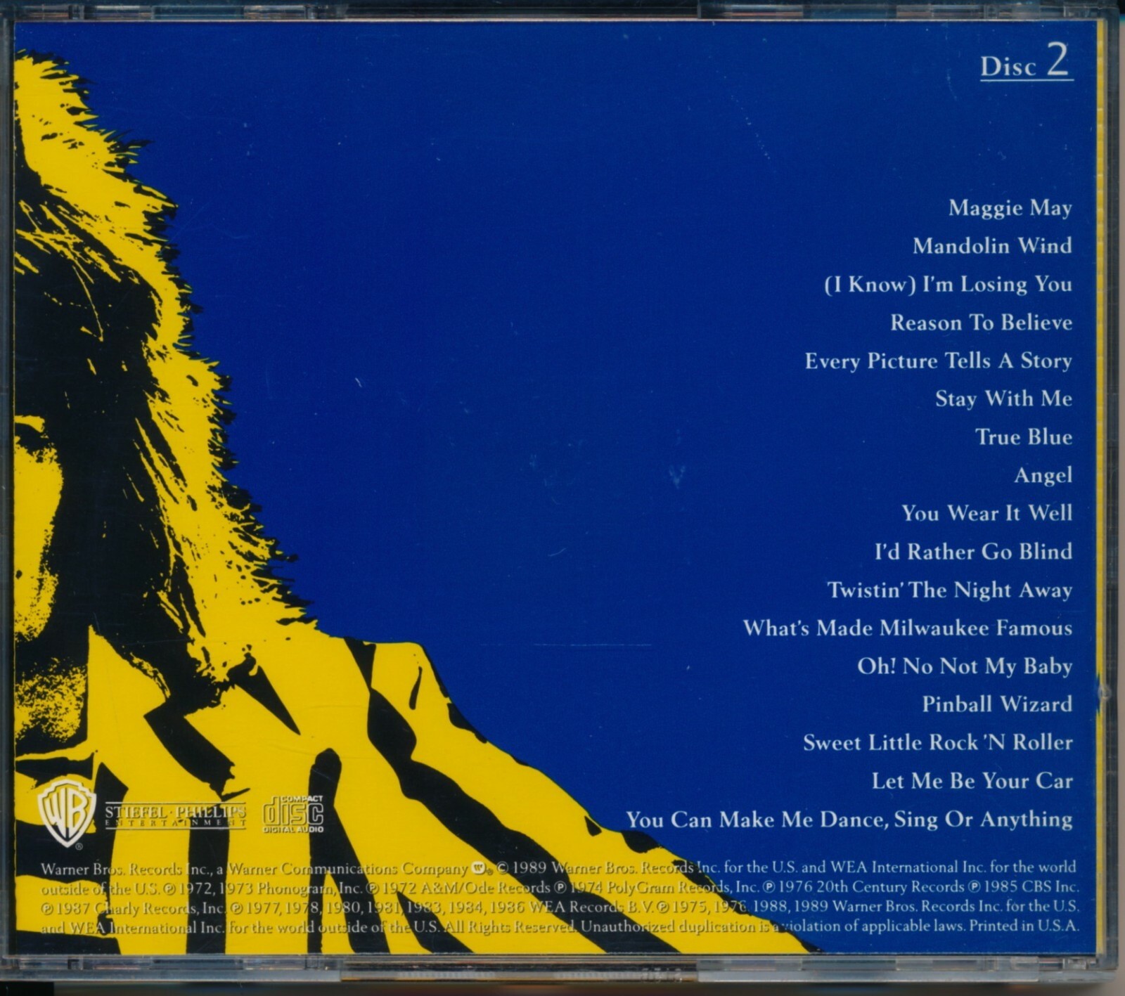 Storyteller Disc 2, Rod Stewart, Warner Bros. 9 25987-2 USA 1985 CD. | eBay