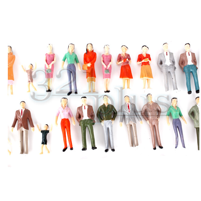 100 pcs. 1/32 Scale Figures Scale Model Supplies Plastic Live Steam 1: ...