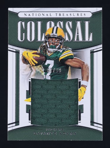 2019 Panini National Treasures #CM-29 Davante Adams Colossal Materials ...