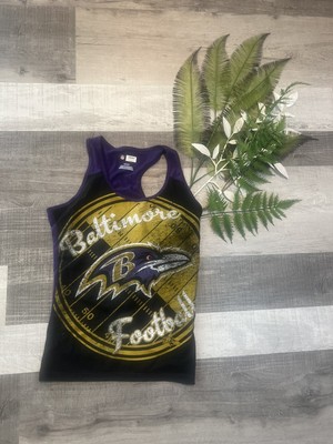 NFL Team Apparel Baltimore Ravens Athletic Tank Top Women's Purple Size ...