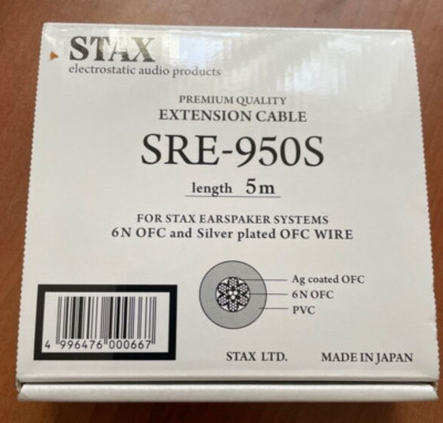 STAX SRE-950S Extension Cable 5m 5.0m SRE950S w/Tracking New | eBay