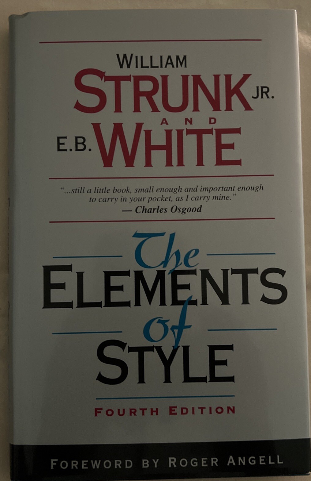 Used Book The Elements Of Style 4th Ed by William Strunk Jr. & E.B ...
