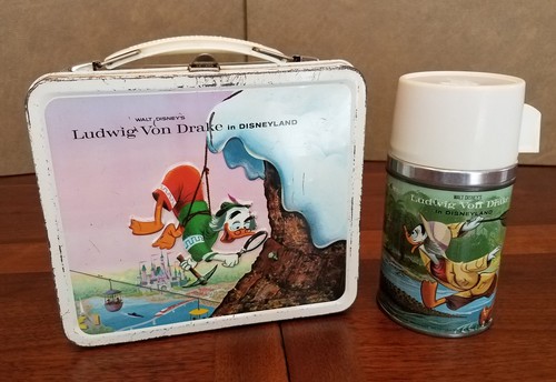Vintage 1961 Disney Ludwig Von Drake Lunchbox With Thermos Very Nice | eBay