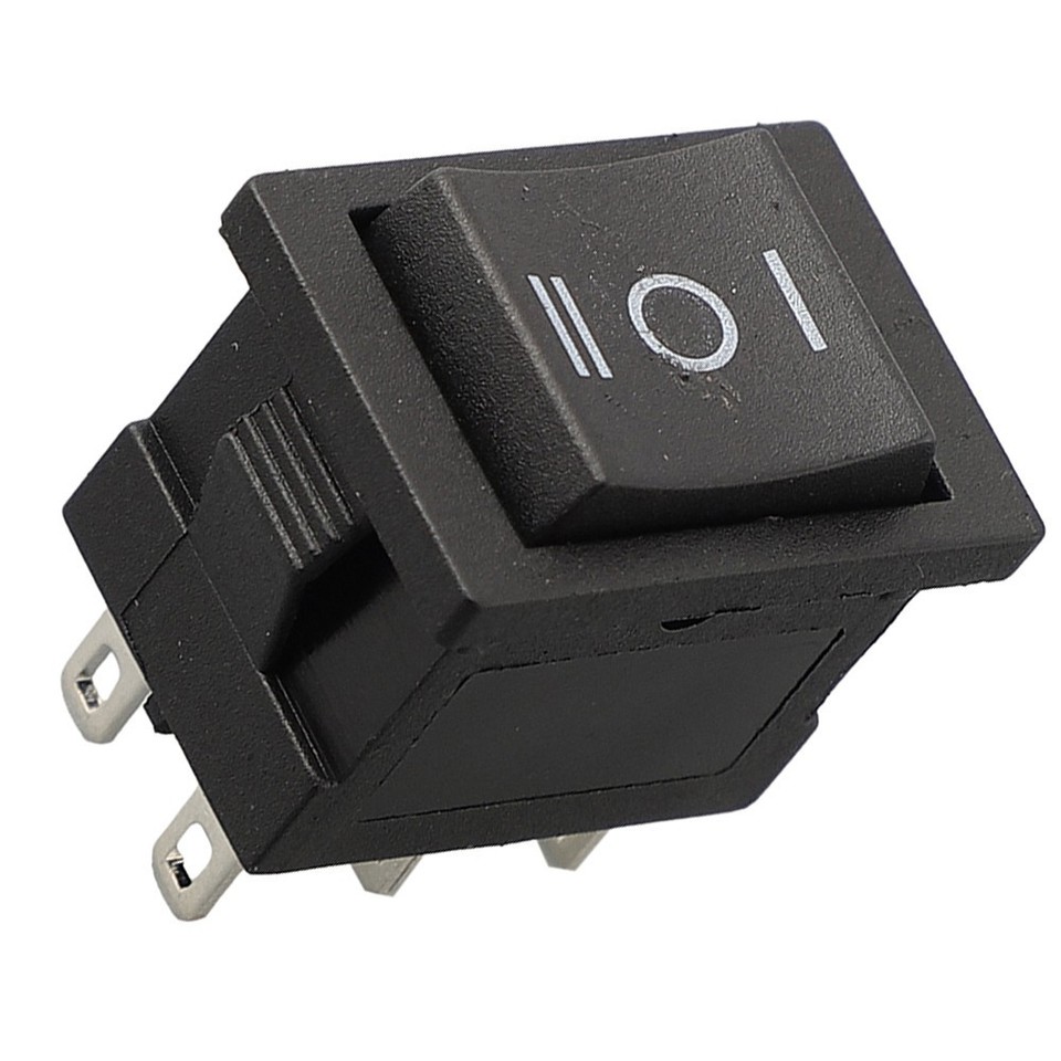 KCD1 Model Compact DPDT Black Rocker Switch Perfect for DIY Electronics ...