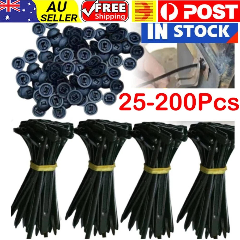 Nylon Universal Cable Tie Buckle,10-100 PCS Pin and Button Zip Ties ...