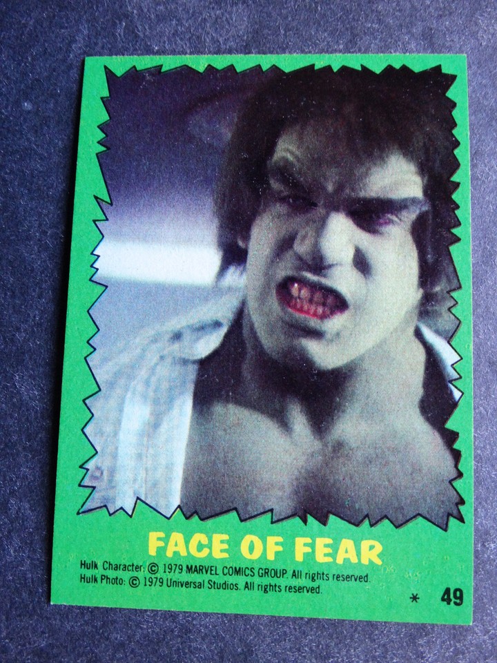 1979 Topps The Incredible Hulk TV Show Card Complete Your Set You U ...