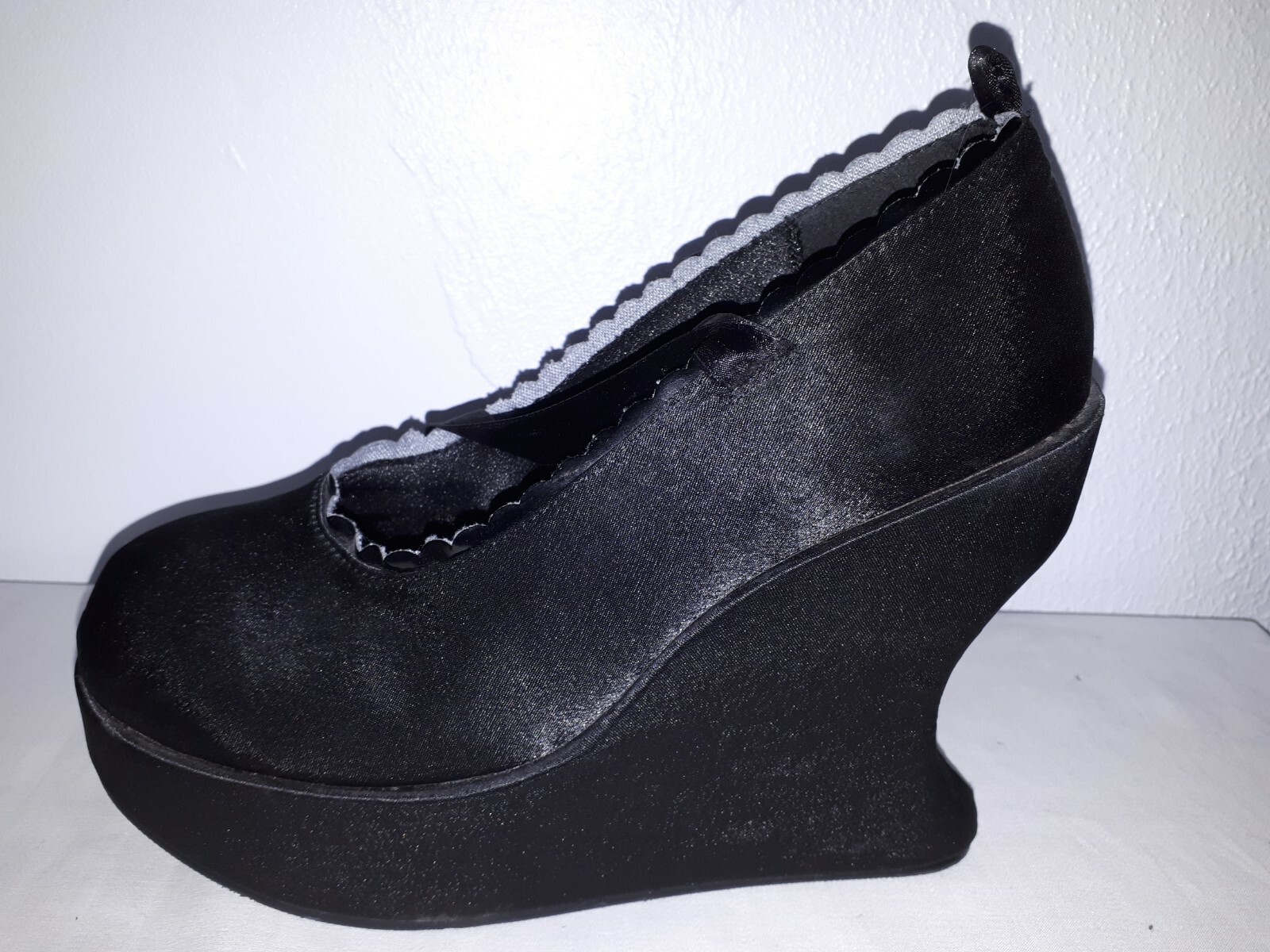 Demonia Bravo-07 Platform Wedge Shoes - Gem