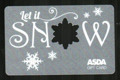 ASDA ( UK ) Let it Snow ( 2013 ) Die-Cut Gift Card ( $0 ) | eBay