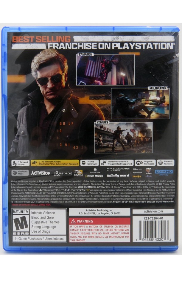 Call Of Duty: Black Ops 6 - Sony PlayStation 5 PS5 In Original Package ...