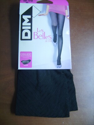 Collant fantaisie DIM "Les belles de Dim" noir T 1/2 neuf emballé | eBay