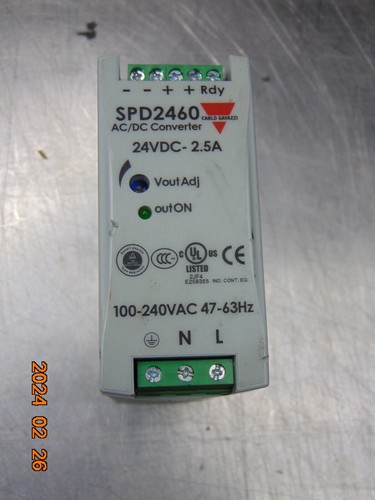 CARLO GAVAZZI SPD2460 POWER SUPPLY 24V 2.5A see description | eBay