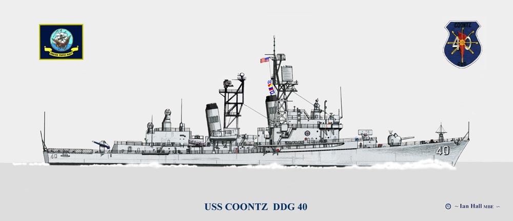 USS Coontz DDG-40 Ship Print US Navy | eBay