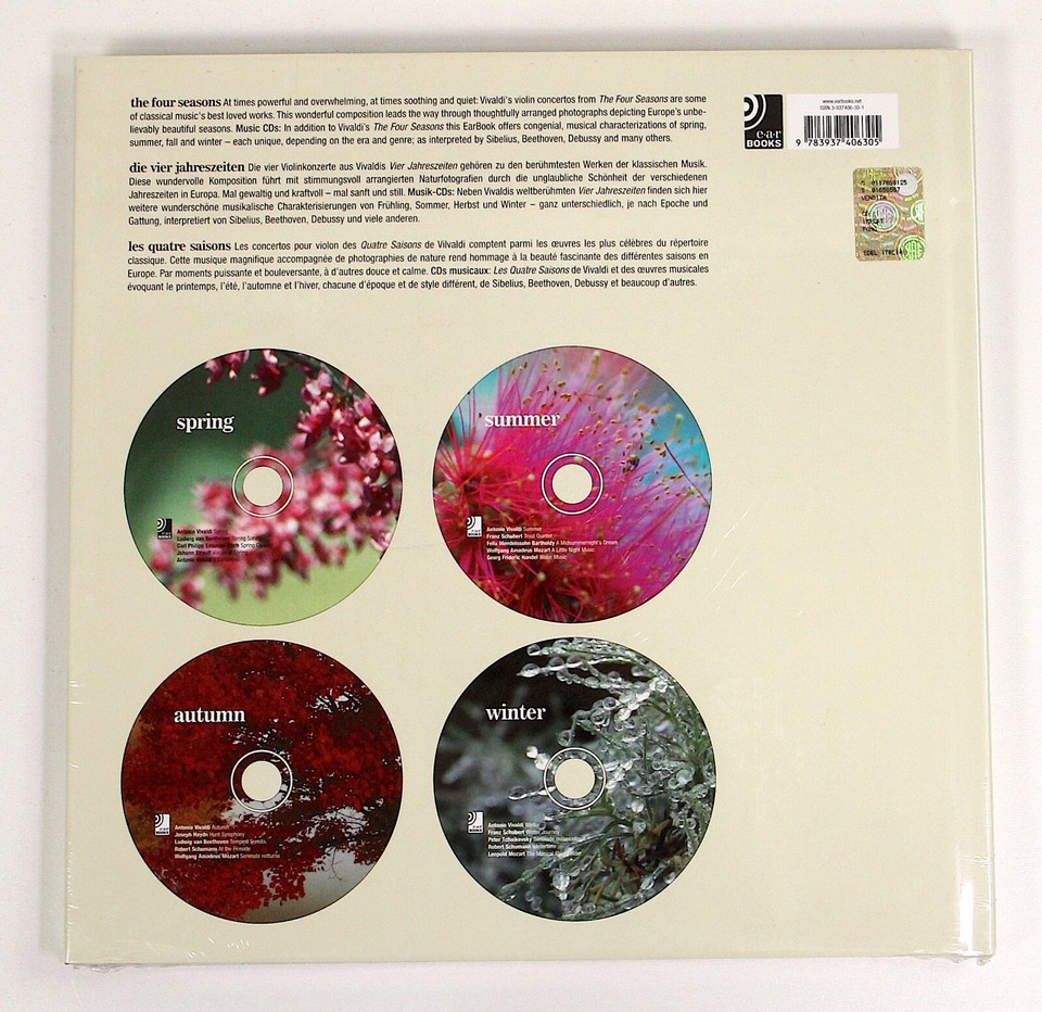 Classical Music Collection the Four Seasons Antonio Vivaldi Book | eBay UK