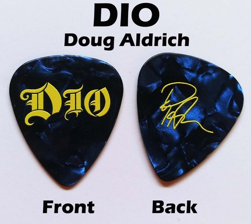 1 DIO hard rock heavy metal band novelty ALDRICH signature guitar pick ...