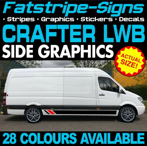 to fit VW CRAFTER LWB GRAPHICS STICKERS STRIPES DECALS CONVERSION ...