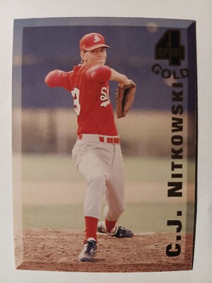 C.J. NITKOWSKI REDS 4 SPORT GOLD 1994 CLASSIC GAMES INC. BASEBALL #164 ...