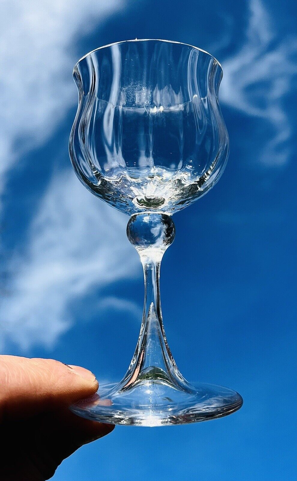 Daum Verone 6 Wine Glasses Weingläser Verre A Vin Cristal Uni Medieval ...