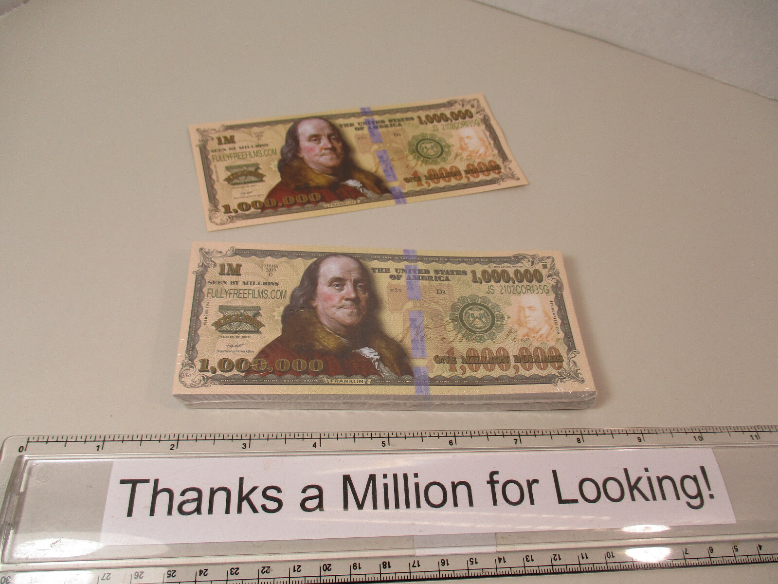 Package of (100) One Million Dollar Bill Gospel Tract Pack of ...