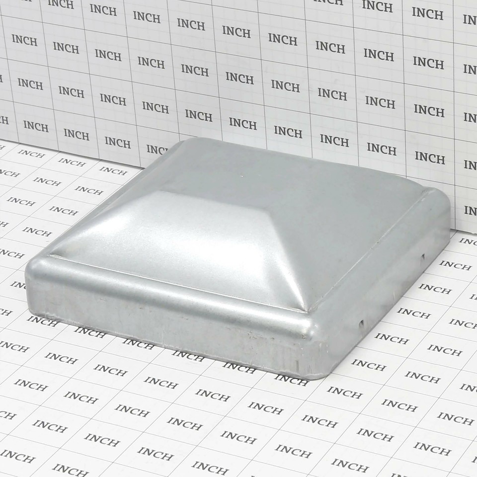 6" Square Pressed Steel Dome Cap Galvanized Steel 6x6 | eBay