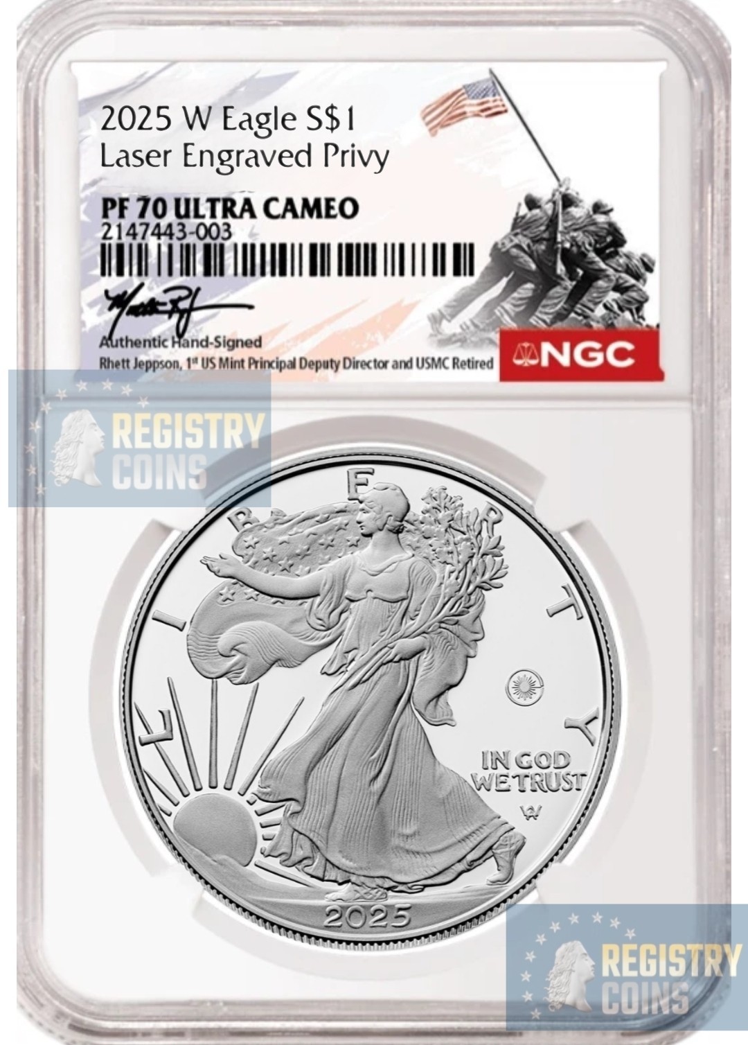 2025-W Proof $1 Laser Beam Engraved Privy Mark Silver Eagle NGC PF70 " Presale | eBay