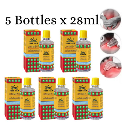 5 x 28ml TIGER BALM LINIMENT 28ml Pain Relief Balm Liquid NEW... | eBay