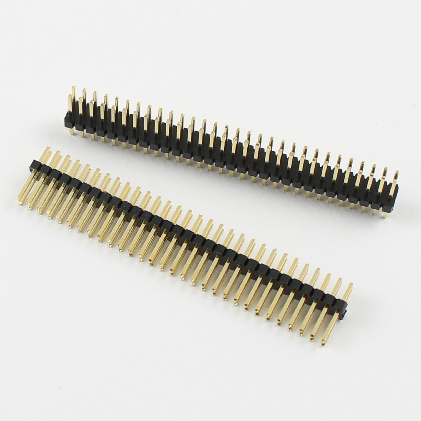 10Pcs Gold Plated 1.27mm Pitch 2x30 Pin 60 Pin Male Double Straight ...