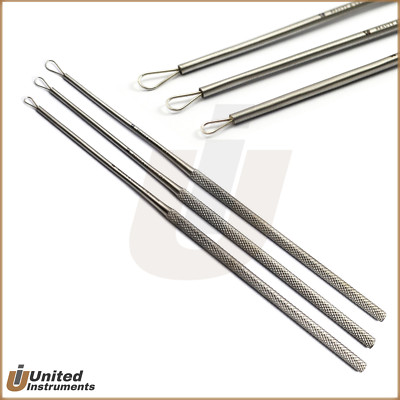 Set Of 3 Medical Ear Cleaner Loop Ear Wax Remover Tool Ear Pick ...