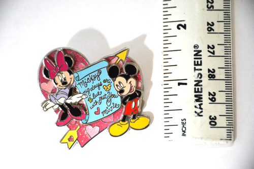 51687 Disney Pins DLR - Valentine Love Letter Pin - Mickey and Minnie ...