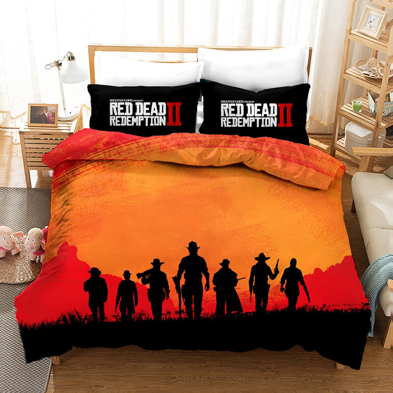 Red Dead Redemption Doona Duvet Cover Bedding Set Pillowcase Single ...