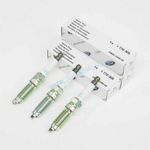 3x Original Ford Zündkerzensatz Zündkerze B-Max C-Max Fiesta 1770305 ...