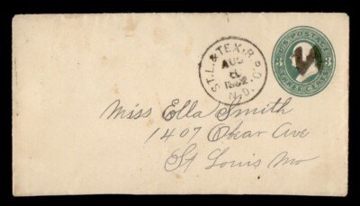 DR WHO 1882 ST L & TEX ND RPO FANCY CANCEL N? STATIONERY TO ST LOUIS MO M36975 | eBay