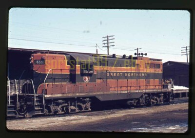 1970 GN Great Northern EMD GP7 Locomotive #633 @ Willmar MN - Vtg Railroad Slide | eBay
