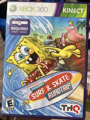 SpongeBob's Surf & Skate Roadtrip (Xbox 360, 2011) Complete Tested ...