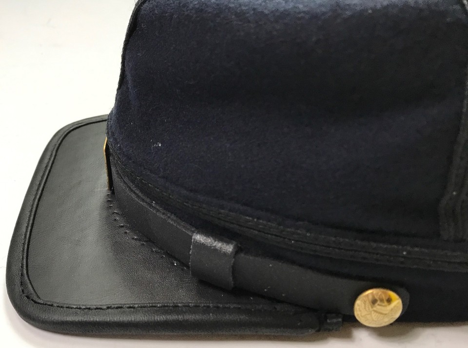 CIVIL WAR US UNION INFANTRY CAPTAIN OFFICER WOOL KEPI FORAGE CAP HAT ...