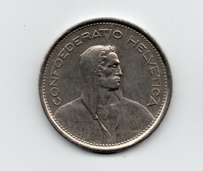 1968 SWITZERLAND 5FR HELVETICA CIRCULATED COIN | eBay