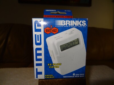 Brinks 2 Outlet Digital Timer / Digital Security 44-1040 | eBay