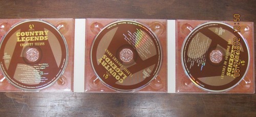 Country Legends 3 CD Set Johnny Cash Hank Williams Merle Haggard Jim ...