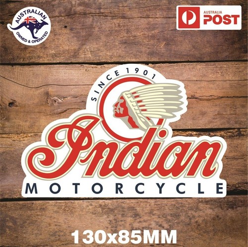 INDIAN MOTORCYCLE STICKER RETRO VINTAGE SINCE 1901 | eBay