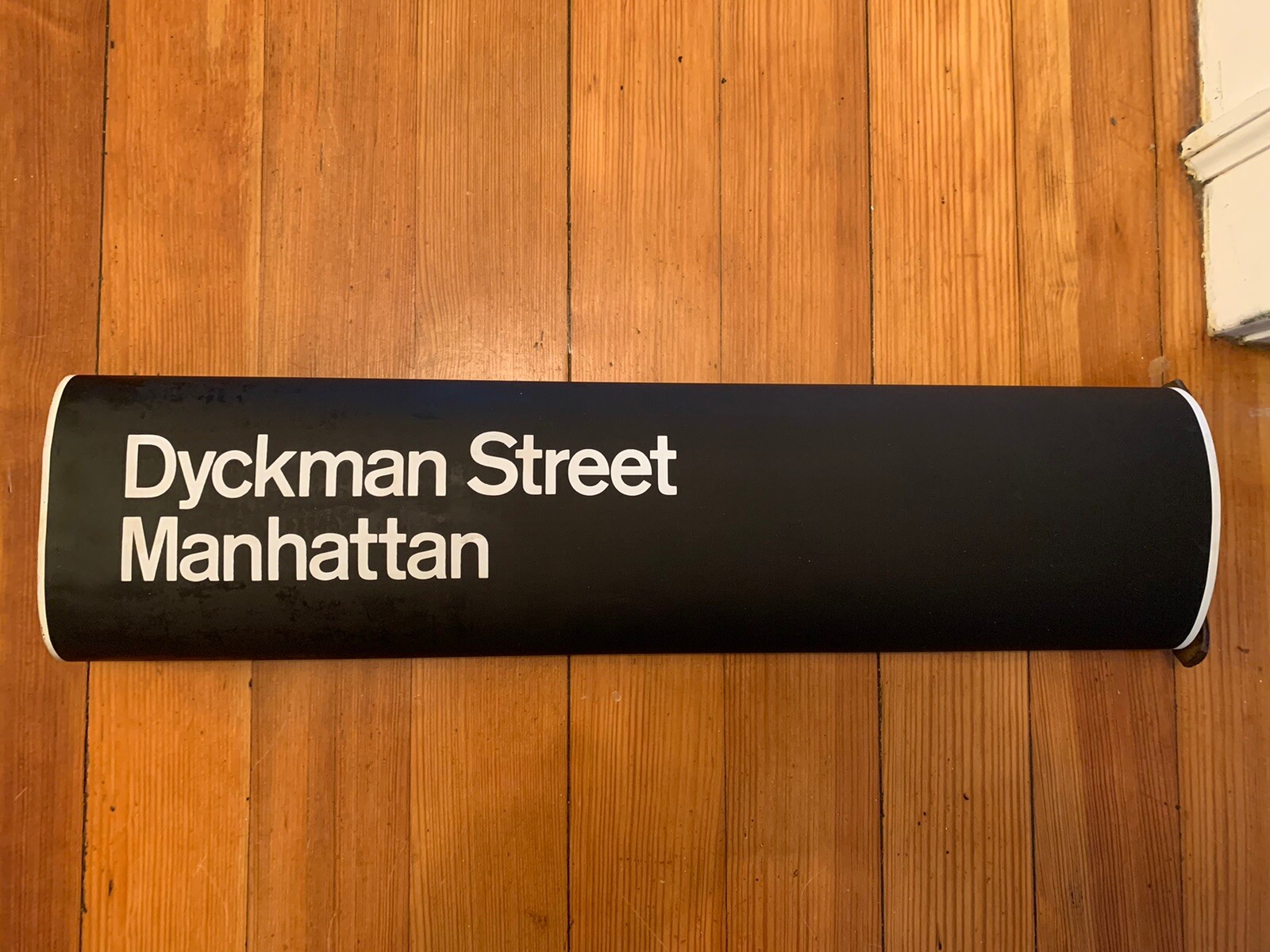 NY NYC R21 SUBWAY ROLL SIGN DYCKMAN STREET MANHATTAN IRT BROADWAY 7 ...
