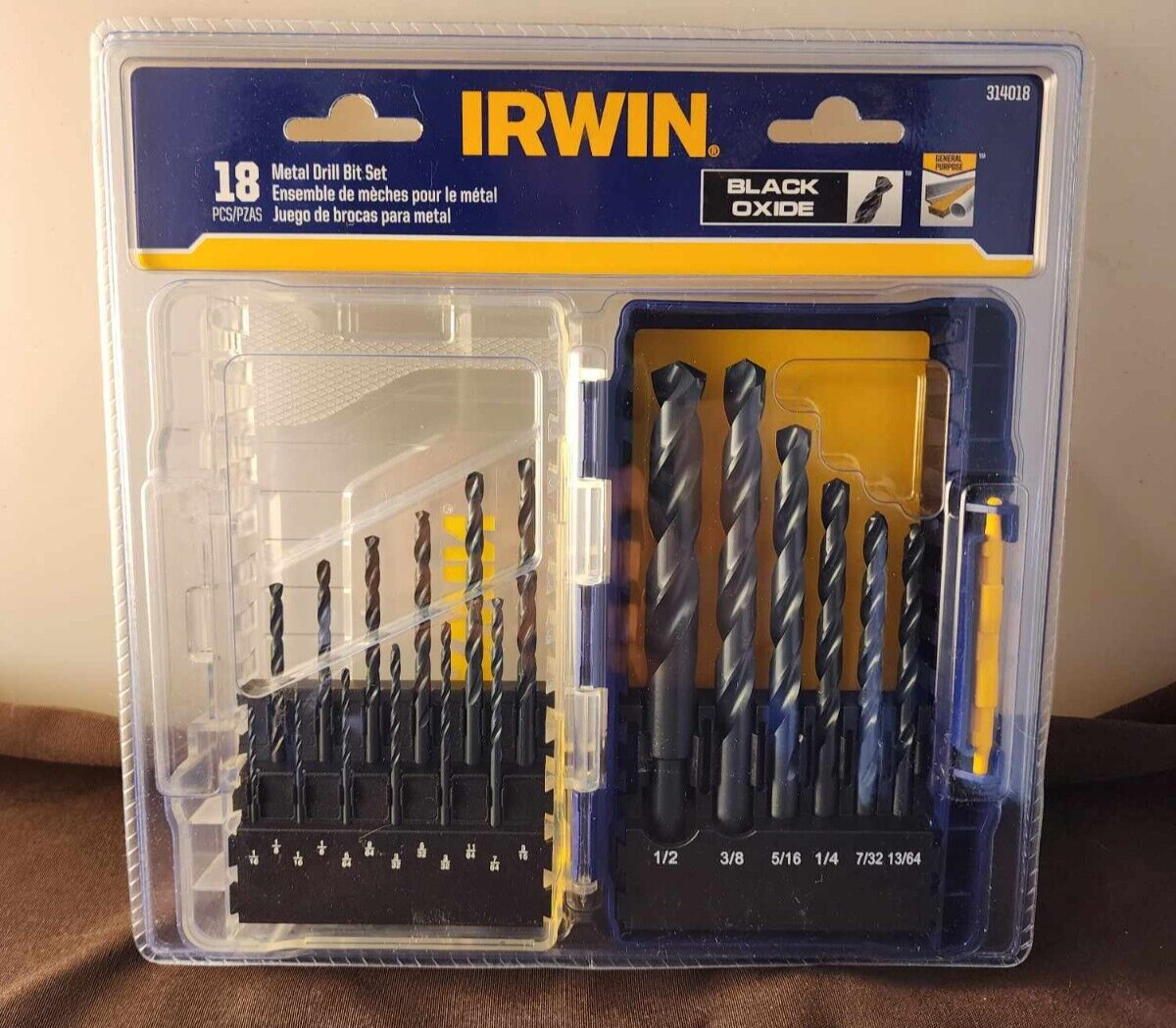 NEW IRWIN Tools Black Oxide Metal Drill Bit Set 15-PCS. BRAND NEW ...