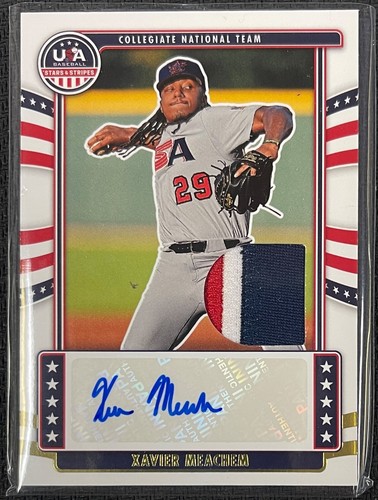 Xavier Meachem 2024 USA Stars & Stripes Gold Patch Autograph 11/25 ...