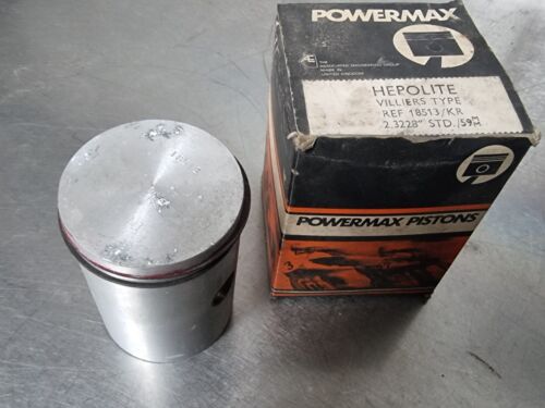 Villiers Hepolite Piston And Rings 59mm Std Bore 2 3228 Nos 6e 7e 8e 9e